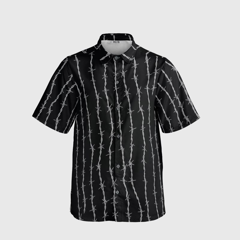 Barbed//Wire Button Down – Triskeleton